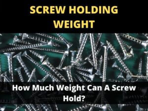 How Much Weight Can A Screw Hold? - ToolsOwner