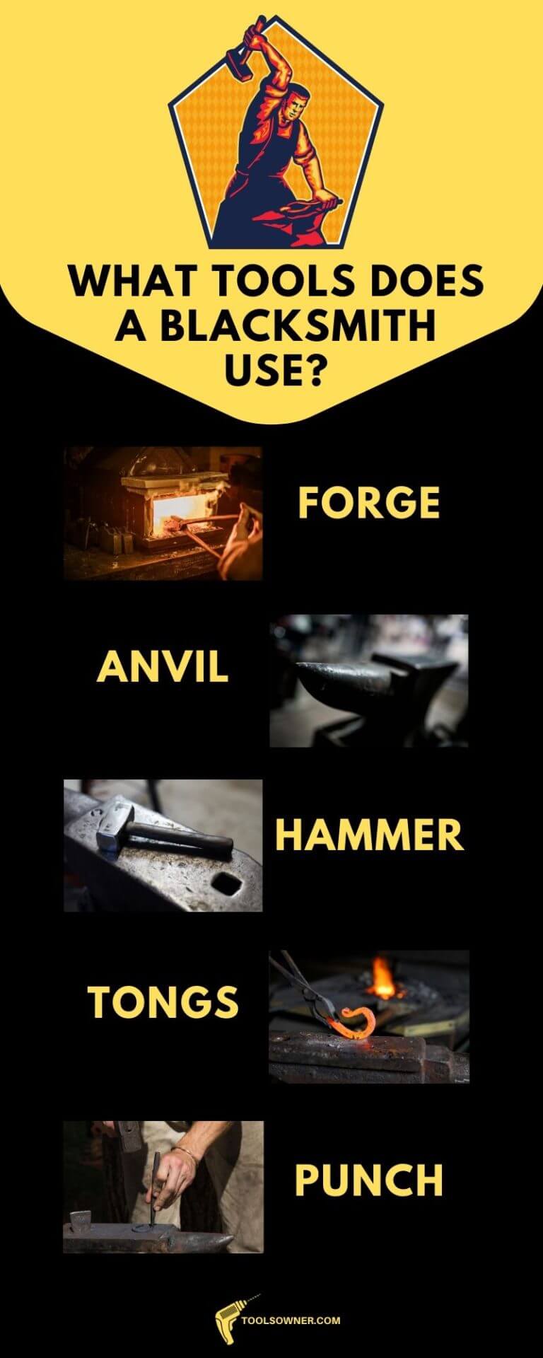 Different Types of Blacksmith Tools - ToolsOwner